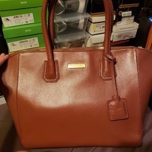 Joy & Iman | Bags | Joy Iman Leather Cognac Bag | Poshmark